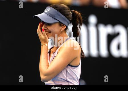 Eva Lys of Germany celebrates winning a point against Suzan Lamens of ...