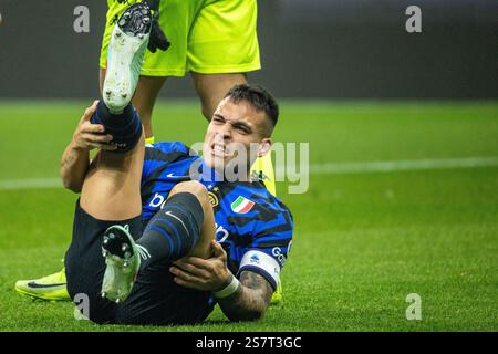 Lautaro Martinez of FC Internazionale injured during Serie A 2025/26 ...