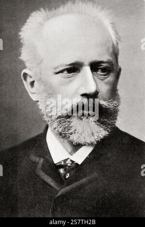 Pyotr Ilyich Tchaikovsky - portrait of the Russian composer towards the ...