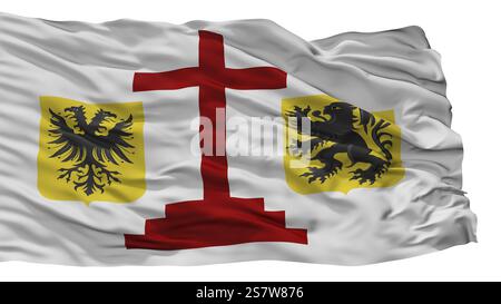 Geraardsbergen City Flag, Belgium, Isolated On White Background Stock ...