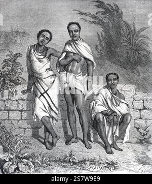 Indigenous Khonds Wearing Traditional Tribal Costume or Ethnic Clothes ...