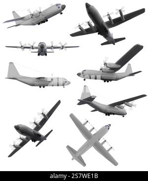 Isolated collection of aircraft Stock Photo - Alamy
