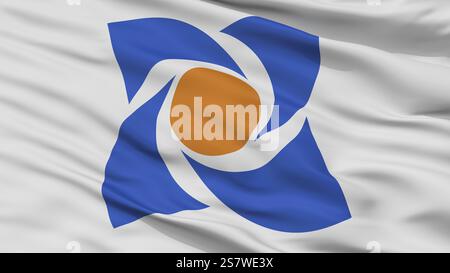 Hanamaki City Flag, Japan, Iwate Prefecture, Isolated On White ...