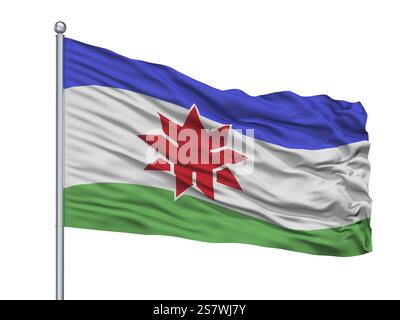 Ako City Flag, Japan, Hyogo Prefecture, Closeup View Stock Photo - Alamy