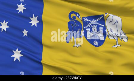 Australian Capital Territory City Flag On Flagpole, Country Australia ...