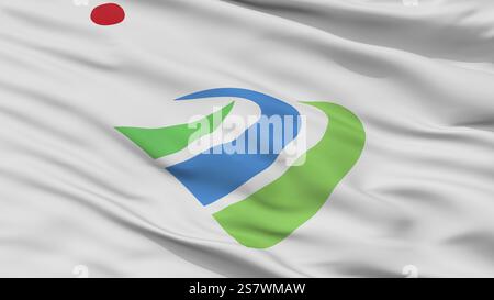 Closeup Saga Japan Prefecture Flag Stock Photo - Alamy