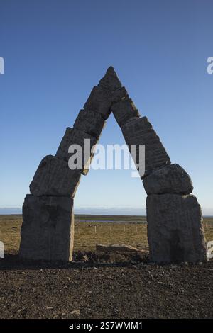 Arctic Henge, near Raufarhoefn, Iceland, It is inspired by the mythical ...