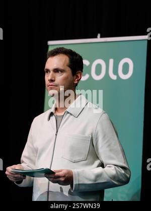 Ecolo co-chairman Samuel Cogolati pictured during the traditional new ...