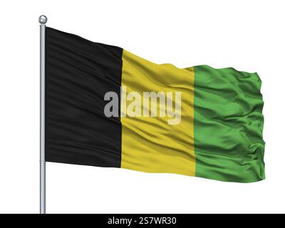 Furnes City Flag, Belgium, Isolated On White Background Stock Photo - Alamy