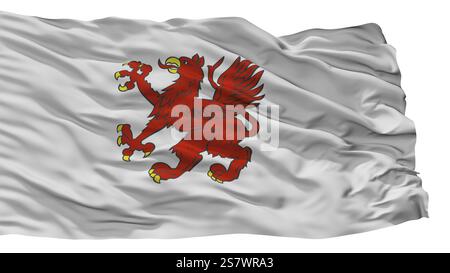 Tczew City Flag, Poland, Isolated On White Background Stock Photo - Alamy