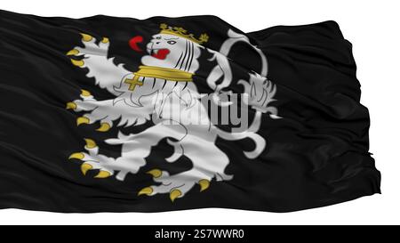 Gent City Flag, Belgium, Isolated On White Background Stock Photo - Alamy
