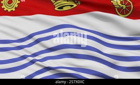 Barrie City Flag, Canada, Closeup View Stock Photo - Alamy