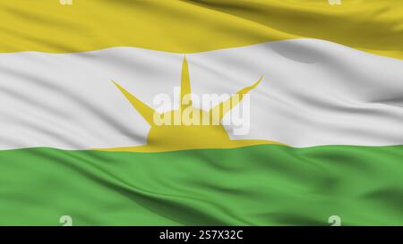 San Luis De Palenque City Flag On Flagpole, Country Colombia, Casanare ...