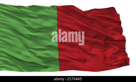 Fosses La Ville City Flag On Flagpole, Belgium, Isolated On White ...