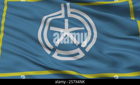 Obihiro City Flag, Japan, Hokkaido Prefecture, Isolated On White ...