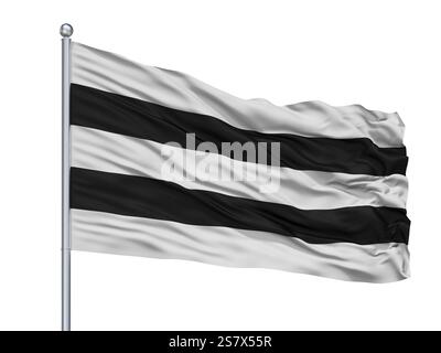 Diest City Flag, Country Belgium, Isolated On White Background Stock ...