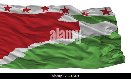 La Paz Robles City Flag On Flagpole, Colombia, Cesar Department ...