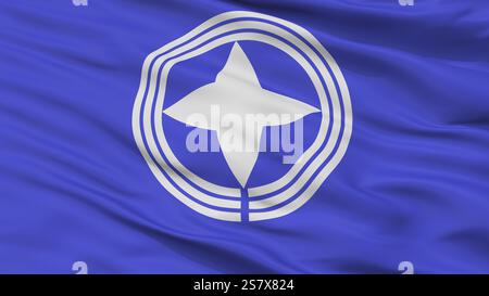 Tagawa City Flag, Country Japan, Fukuoka Prefecture, Isolated On White ...