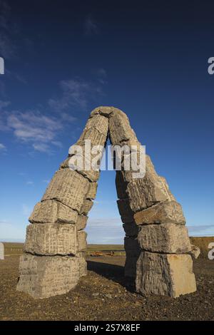 Arctic Henge, near Raufarhoefn, Iceland, It is inspired by the mythical ...