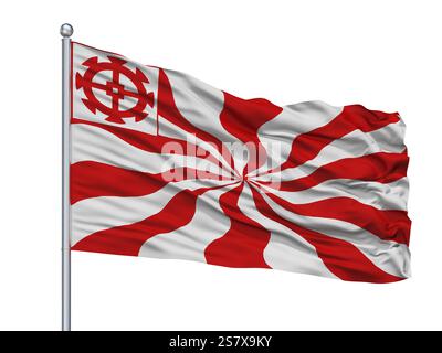 Mulhouse City Flag, France, Isolated On White Background Stock Photo ...