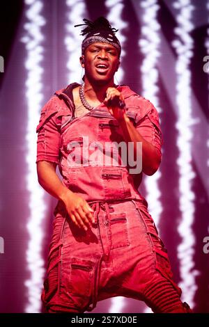 London, UK - February 25th, 2022: KSI performs on stage at Wembley ...