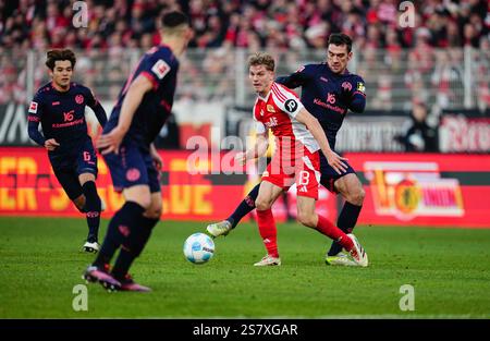 January 19 2025: Andras Schafer of Union Berlin and Kaishu Sano of 1 ...