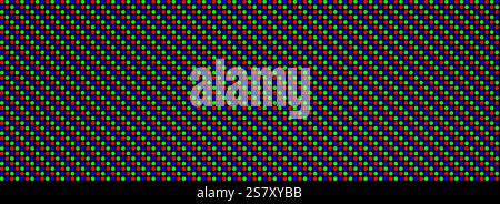 RGB pixel seamless pattern. Repeating LED screen background. LCD ...