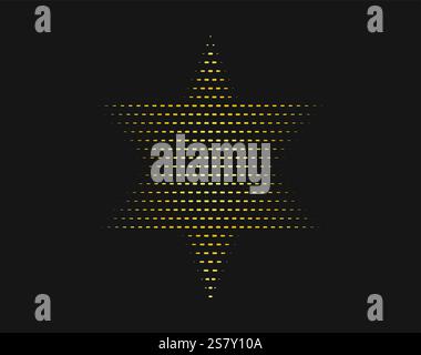 Halftone Star Shapes Symbol Icon Vector Illustration Sparkles, shining ...
