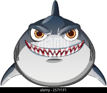 A cartoon shark with a mischievous grin Stock Vector Image & Art - Alamy