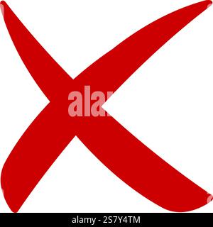 Vector hand drawn flat red heart Stock Vector Image & Art - Alamy