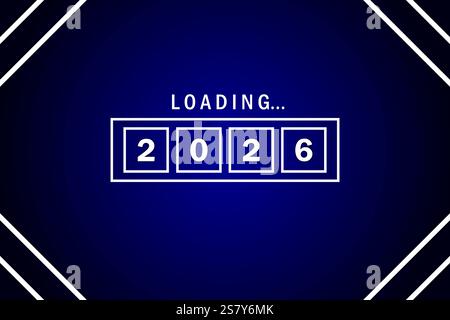 New Year 2026 background design with silhouette of a boy kicking the ...