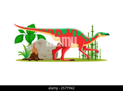 Anatotitan prehistoric dinosaur character. Isolated cartoon vector ...