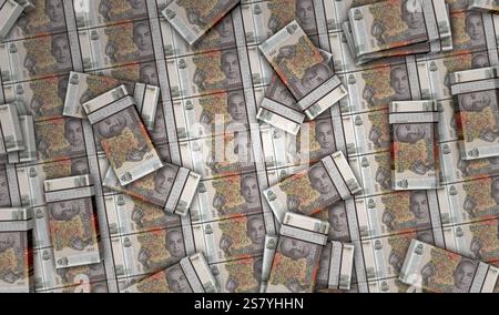 Cambodia money Cambodian riel money pack 3d illustration. 2000 KHR ...