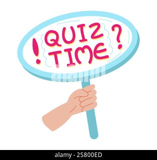 Quiz time label featuring a question mark Stock Vector Image & Art - Alamy