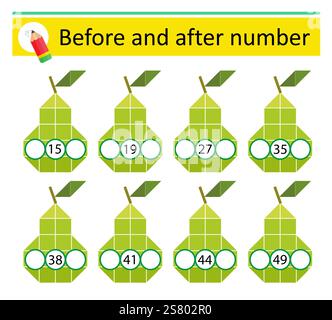 Set of number with kids illustration Stock Vector Image & Art - Alamy
