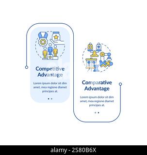 Competitive vs comparative advantage infographic vertical sequence ...