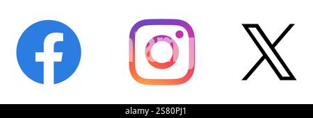 X, former Twitter, social media app icon. Black logo on white square ...