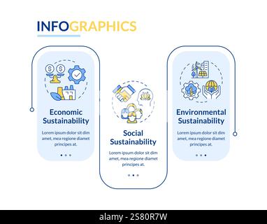 Food system sustainability pillars infographic 3 steps Stock Vector ...