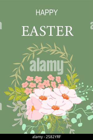 Bright wreath of spring green leaves Stock Vector Image & Art - Alamy