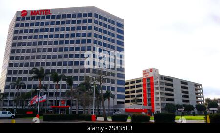 Mattel headquarters building. Mattel is an American multinational toy ...