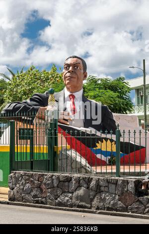 VC Bird Monument in St. John's, Antigua and Barbuda, Vere Cornwall Bird ...