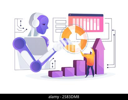 AI-Powered Crisis Response Simulation abstract concept vector ...