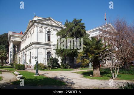 The classic facade of the Former National Congress Building in downtown ...