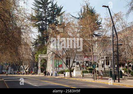 The Fundacion Cultural de Providencia historical building in Santiago ...