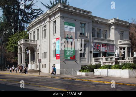 The Fundacion Cultural de Providencia historical building in Santiago ...