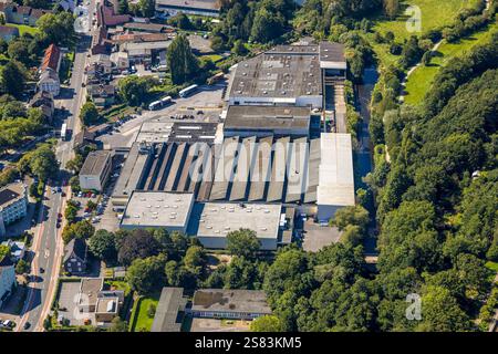 Industrial factory structure with mechanical machines for production ...