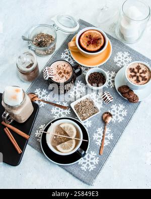 arrangement of chocolate, coffee and cinnamon sticks Stock Photo - Alamy