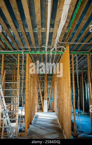 unfinished brick building in early spring, Moscow Stock Photo - Alamy