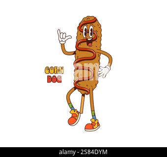 Korean street food corn on stick poster. Korean ogsusu. Translation ...