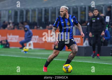 Federico Dimarco of FC Internazionale seen in action during Serie A 2025/26 football match ...